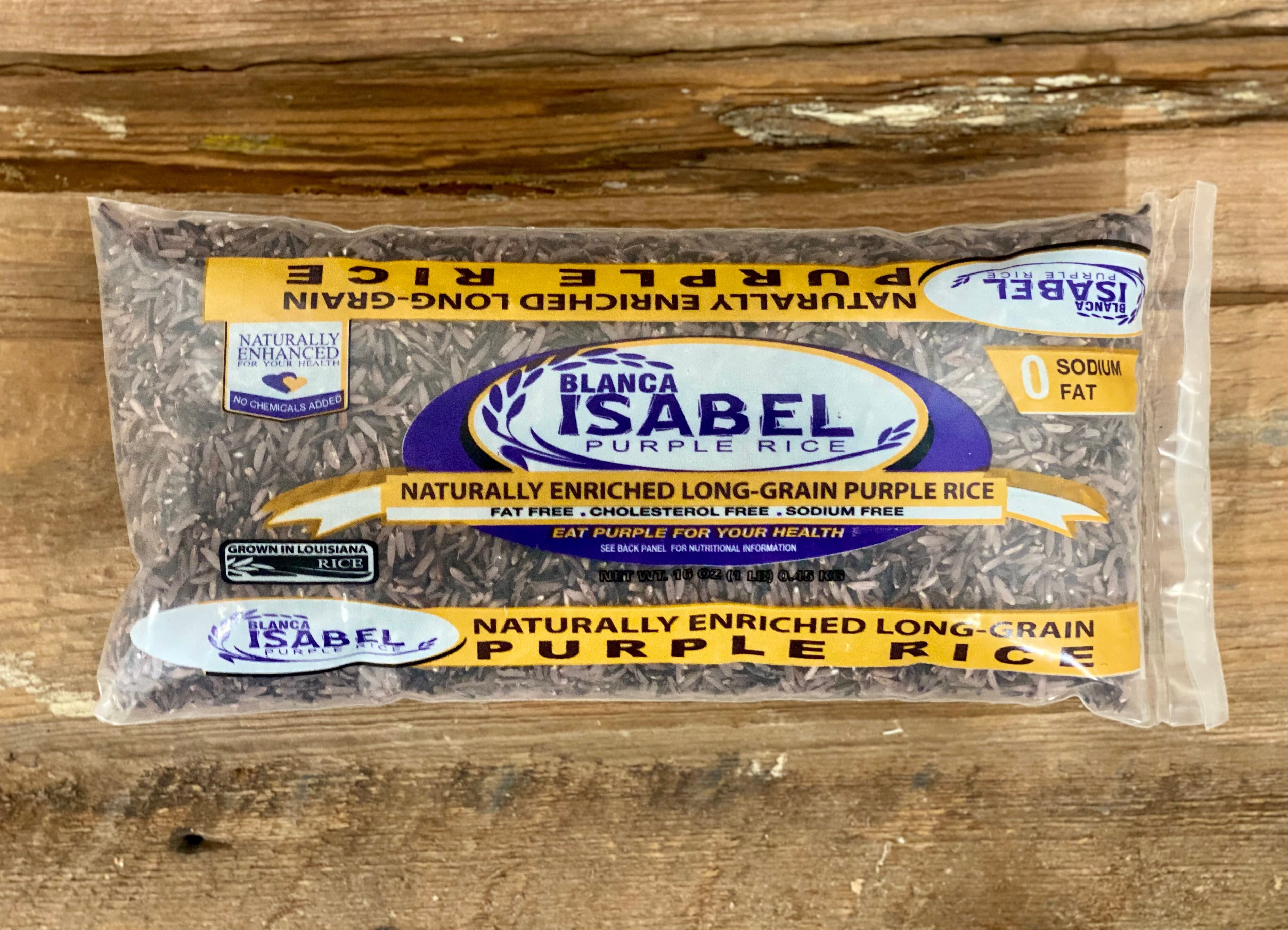 Blanca Isabel Purple Rice - 1lb | Riceland Acres
